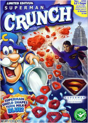 SATURDAY MORNINGS FOREVER: SUPERMAN CRUNCH CEREAL