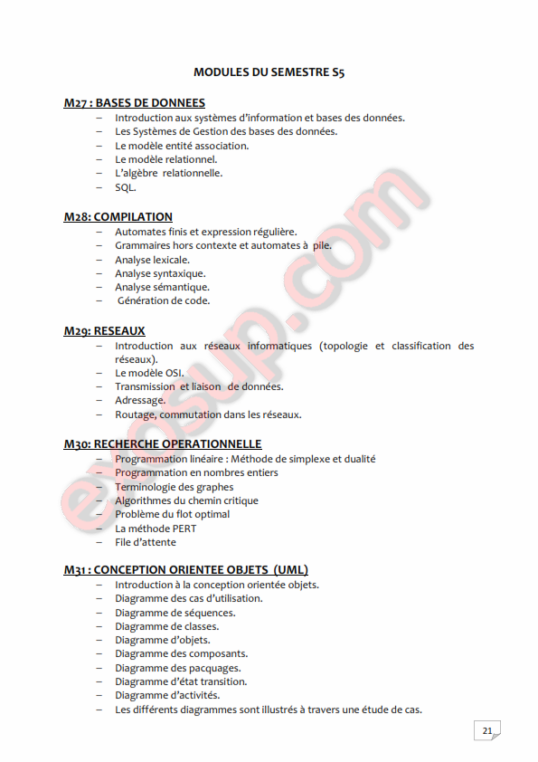 Maquette de la Filière SMI - ExoSup