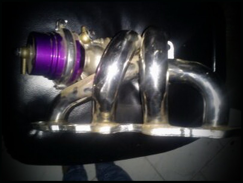 JDMbits: Custom Toyota 4AGE Turbo Manifold!