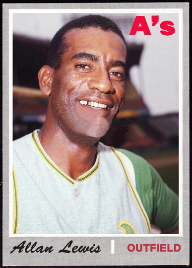 WHEN TOPPS HAD (BASE)BALLS!: NOT REALLY MISSING IN ACTION- 1970 ALLAN LEWIS