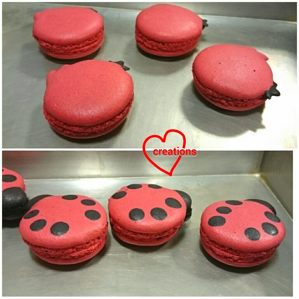 Loving Creations for You: Angry Bird and Ladybug Macarons