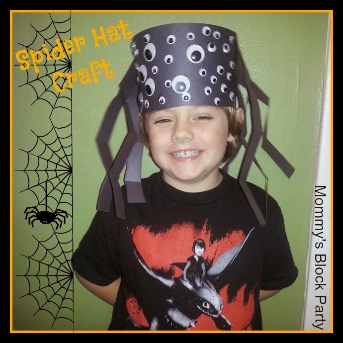 Spider Hat #Halloween #Craft - Mommy's Block Party