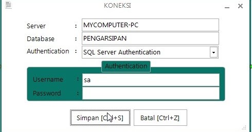 Membuat Form Koneksi database SQL Server menggunakan VB.NET