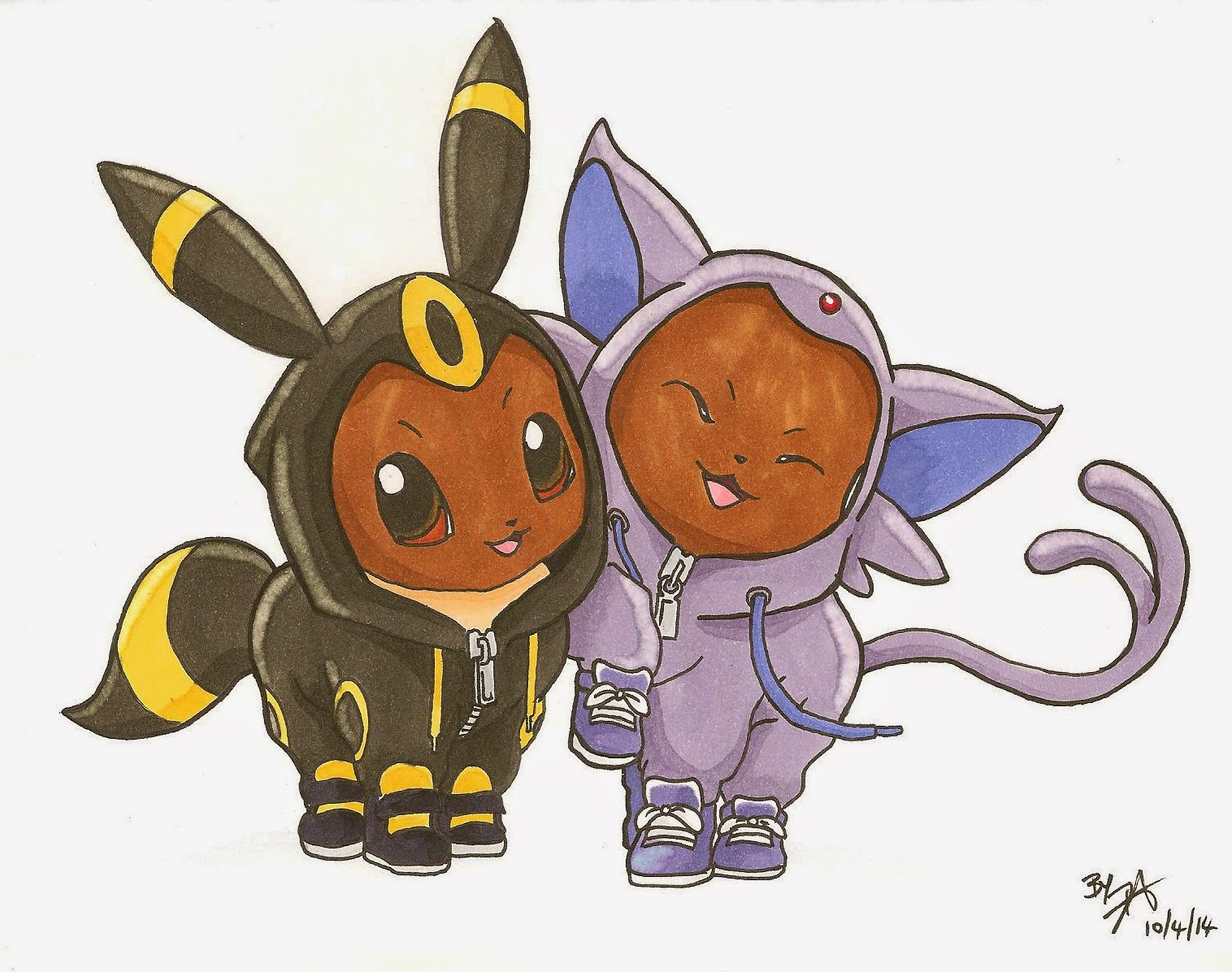 Umbreon and Espeon...look a bit closer
