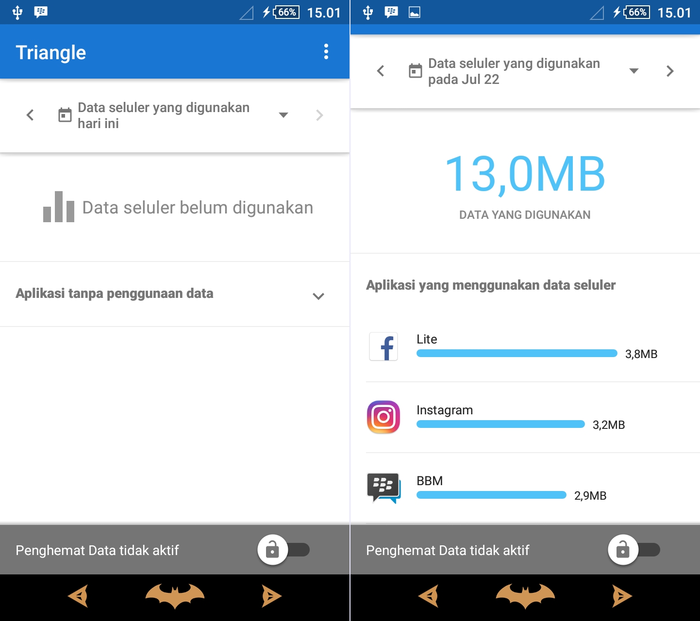 Download Triangle: More Mobile Data O.7.1 APK - Menit info