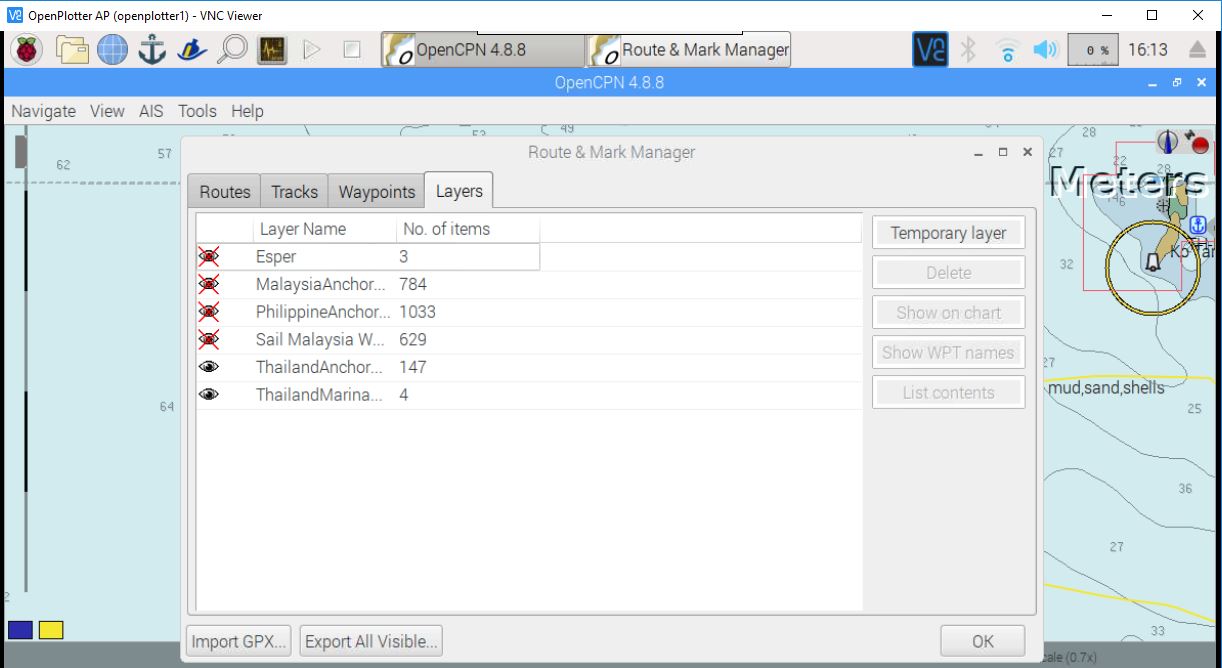 Matilda's Journey: Setting up layers folder in OpenPlotter - OpenCPN