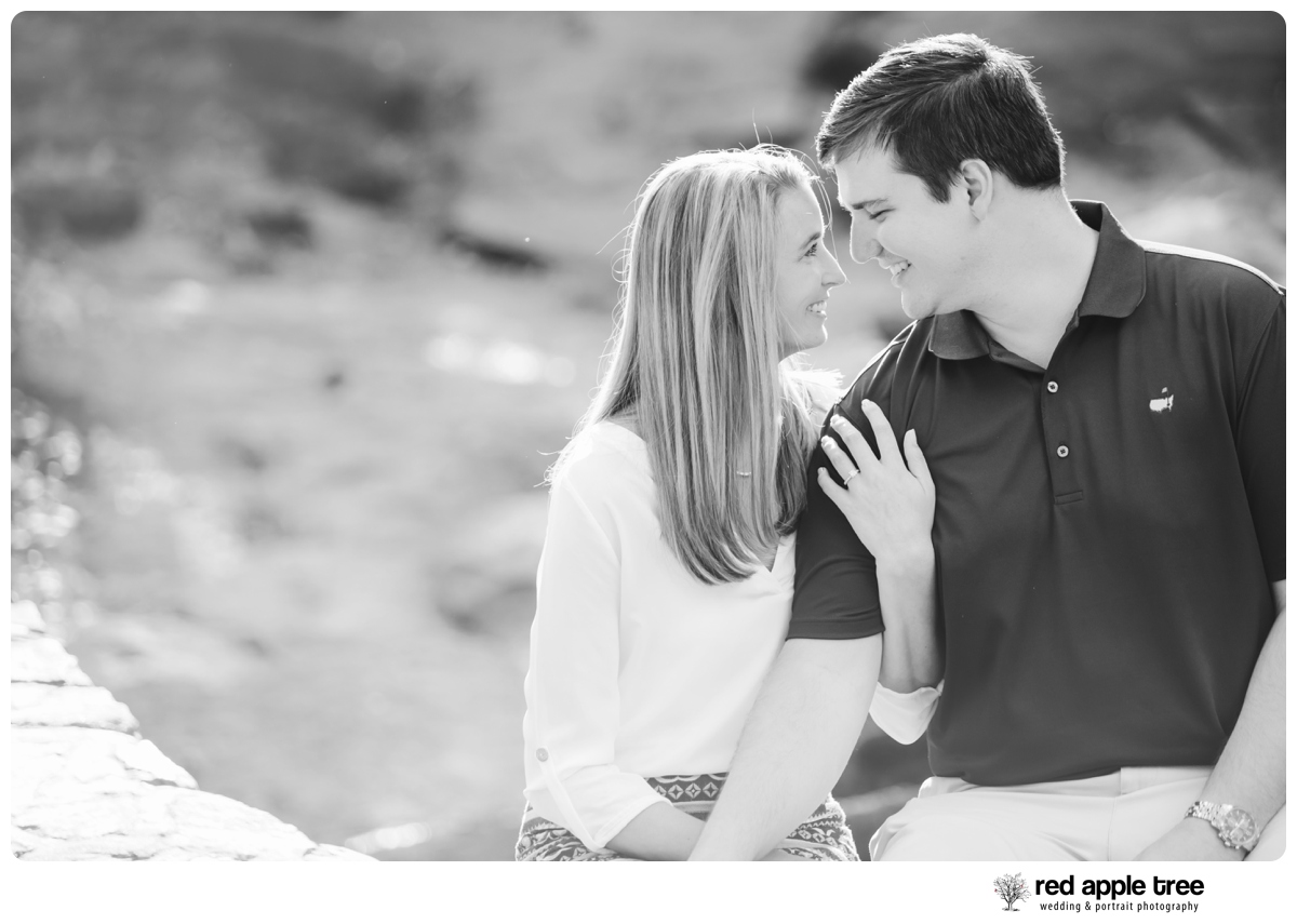 red apple tree photography: downtown Greenville SC Engagement with ...