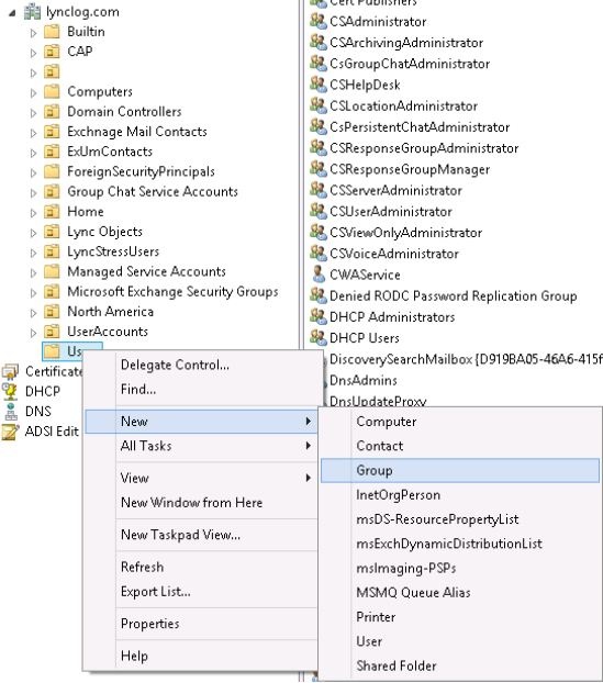 Unified Communications with Microsoft: Custom RBAC and CAP accounts