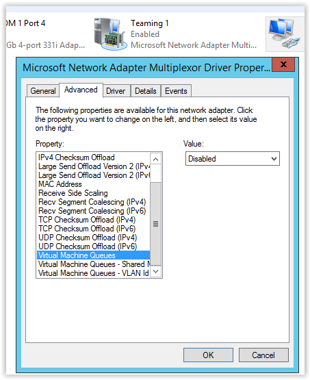 บุญมี บุญมีมา: วิธีการปิด Virtual Machine Queue (VMQ) เมื่อ network ของ ...