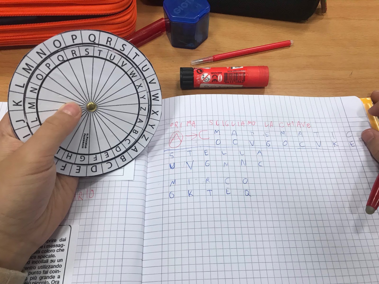 La sfida del Matecalendario di ottobre - Il cifrario di Cesare