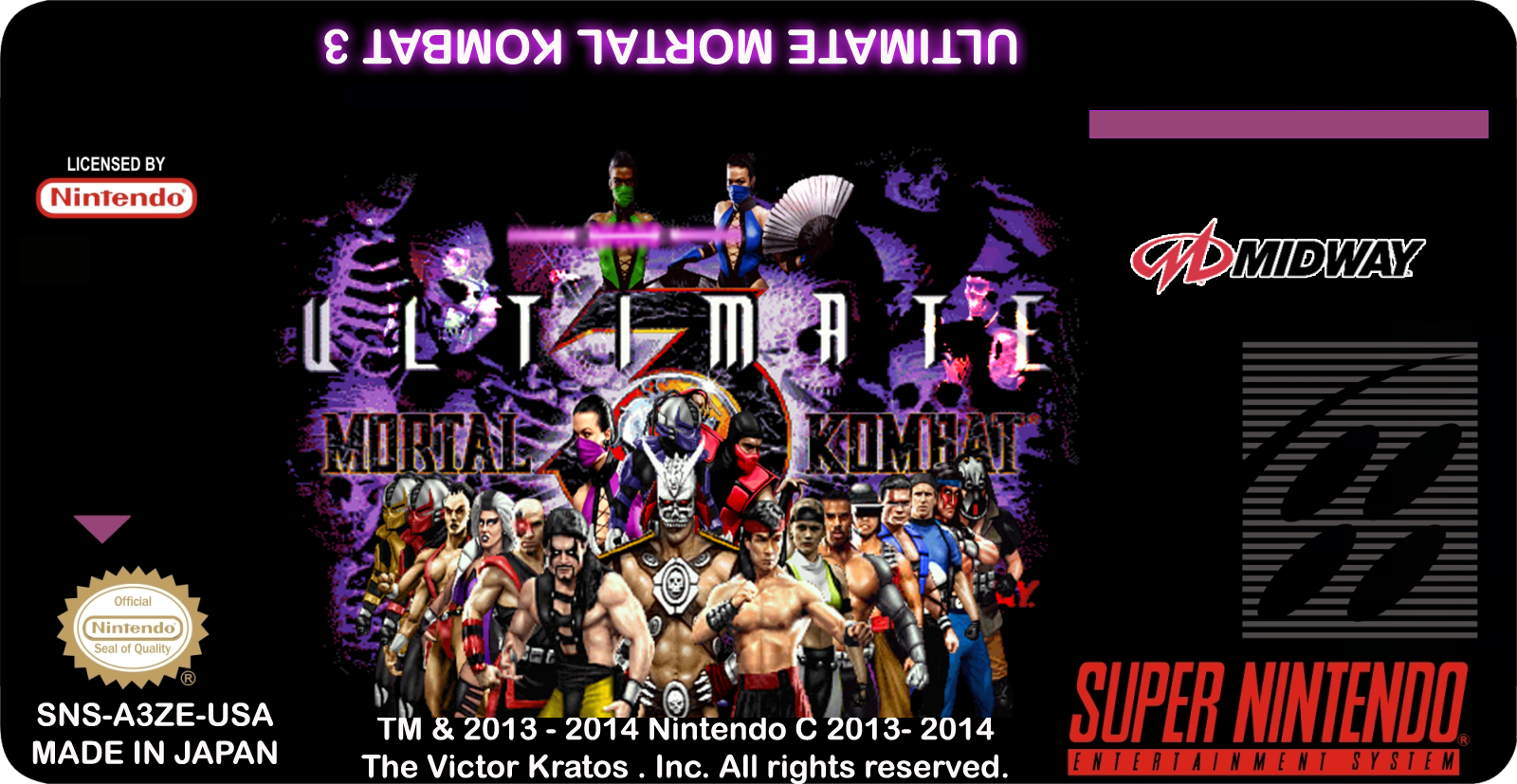 Super Nintendo Labels: Ultimate Mortal Kombat 3
