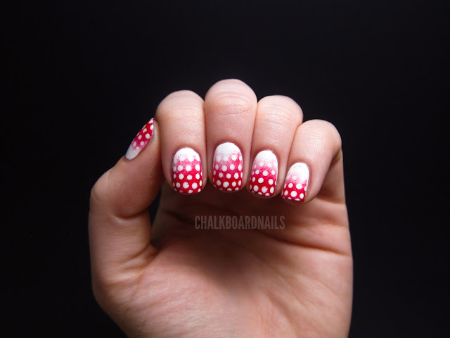 Festive gradient dots | Chalkboard Nails | Phoenix, Arizona Nail Artist