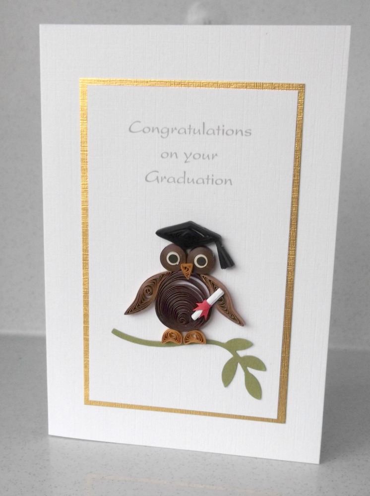 Paper Daisy Cards: Quilled graduation cards