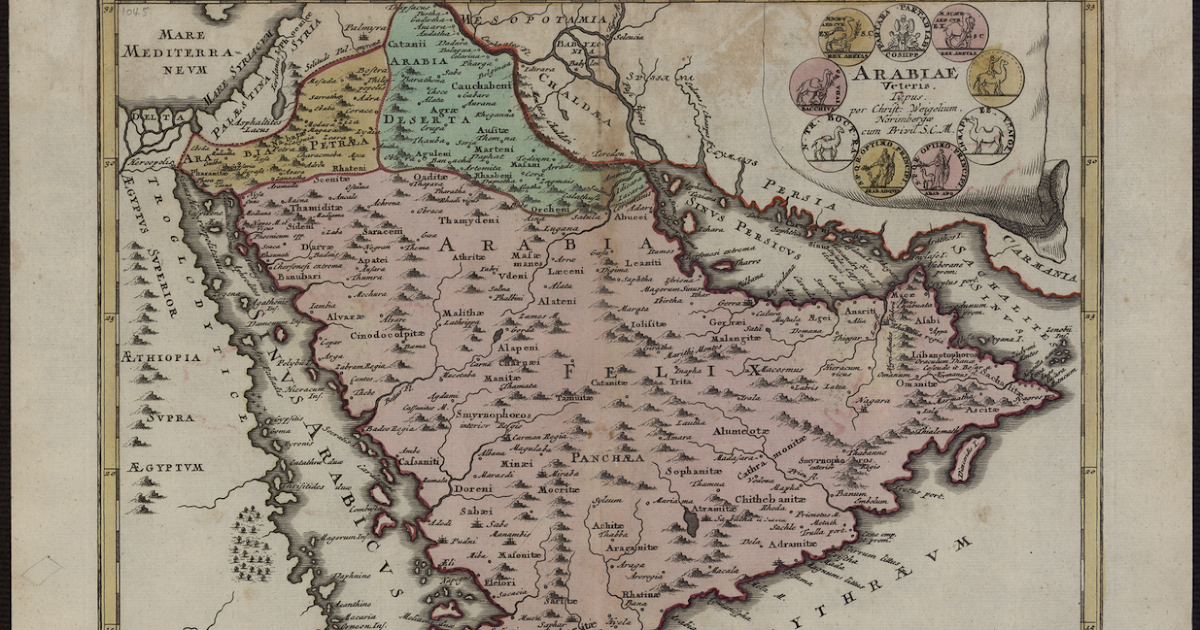 Arabian Peninsula Oases Map
