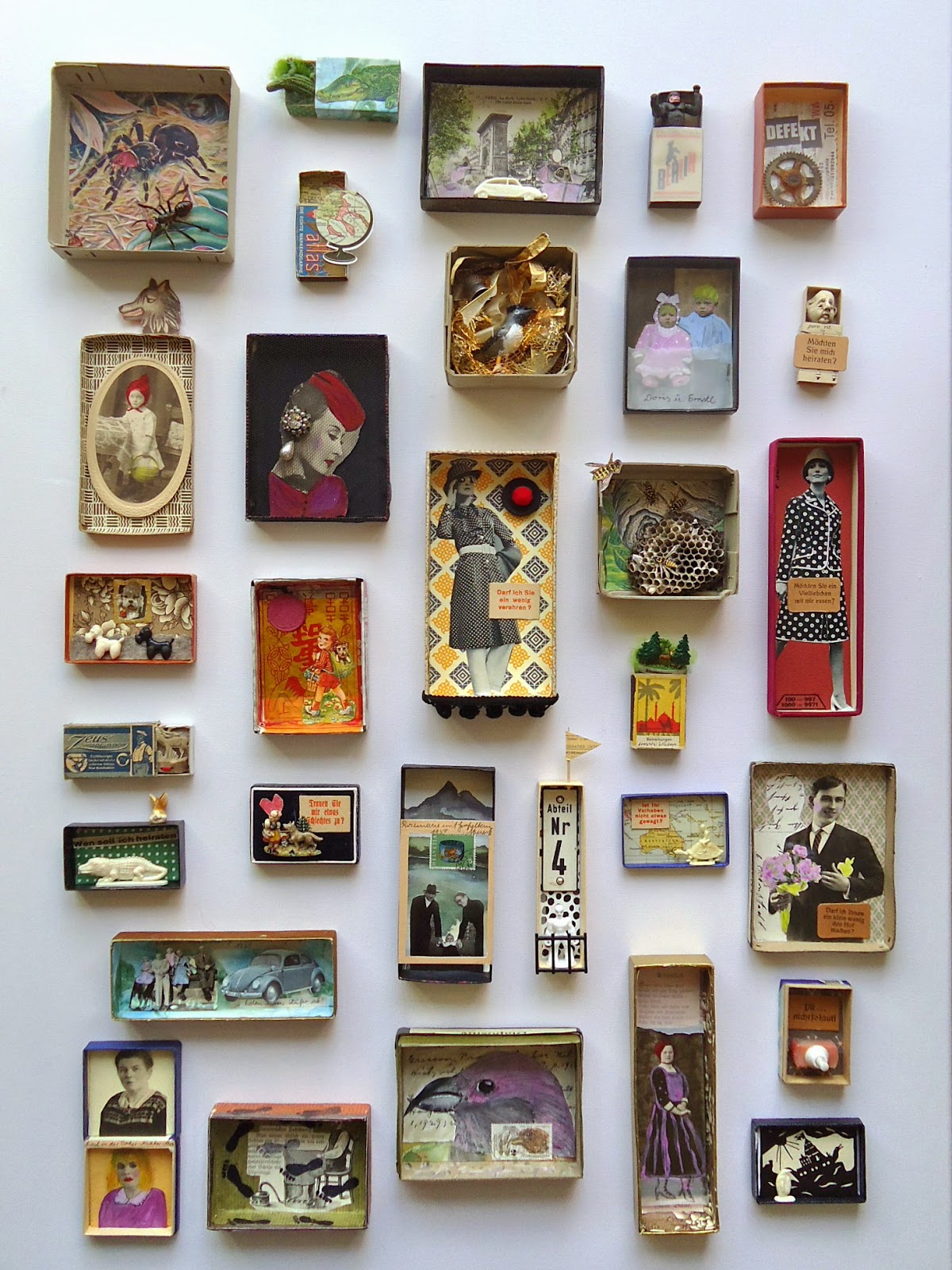 Pin by stg on assemblage | Box art, Assemblage art, Matchbox art