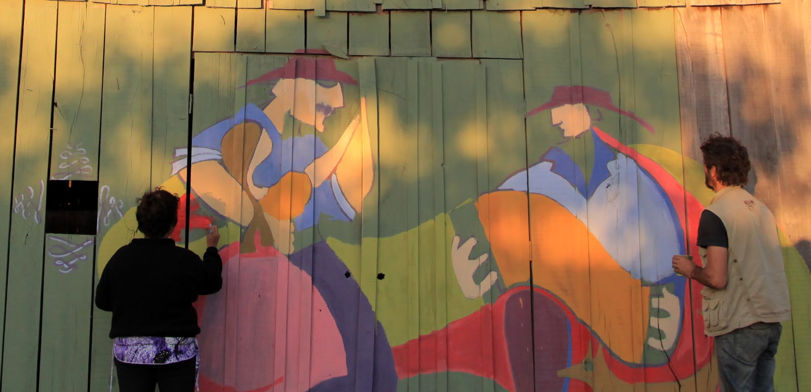 MURALES PARA LAS PRIMAVERAS: Mural en el Salón Comunitario de Paraje ...