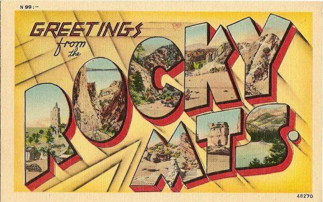 Midnight Pine: Vintage Vacation Postcards