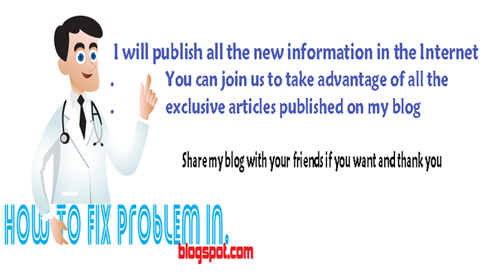 how to fix problem in