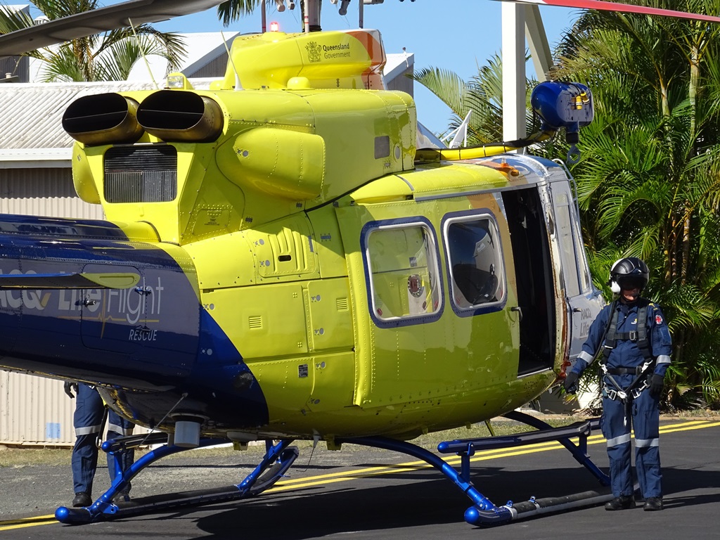 Central Queensland Plane Spotting: RACQ LifeFlight Rescue Bell 412 VH ...
