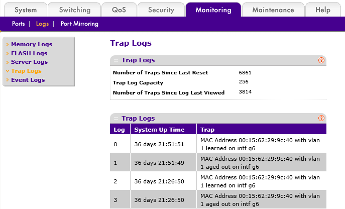 NetScanTools® Inside Out: How to send SNMP Traps from a Netgear GS724T ...