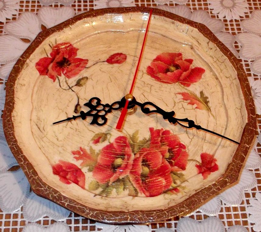 Simonel Art - produse handmade realizate cu tehnica decoupage: Ceasuri ...