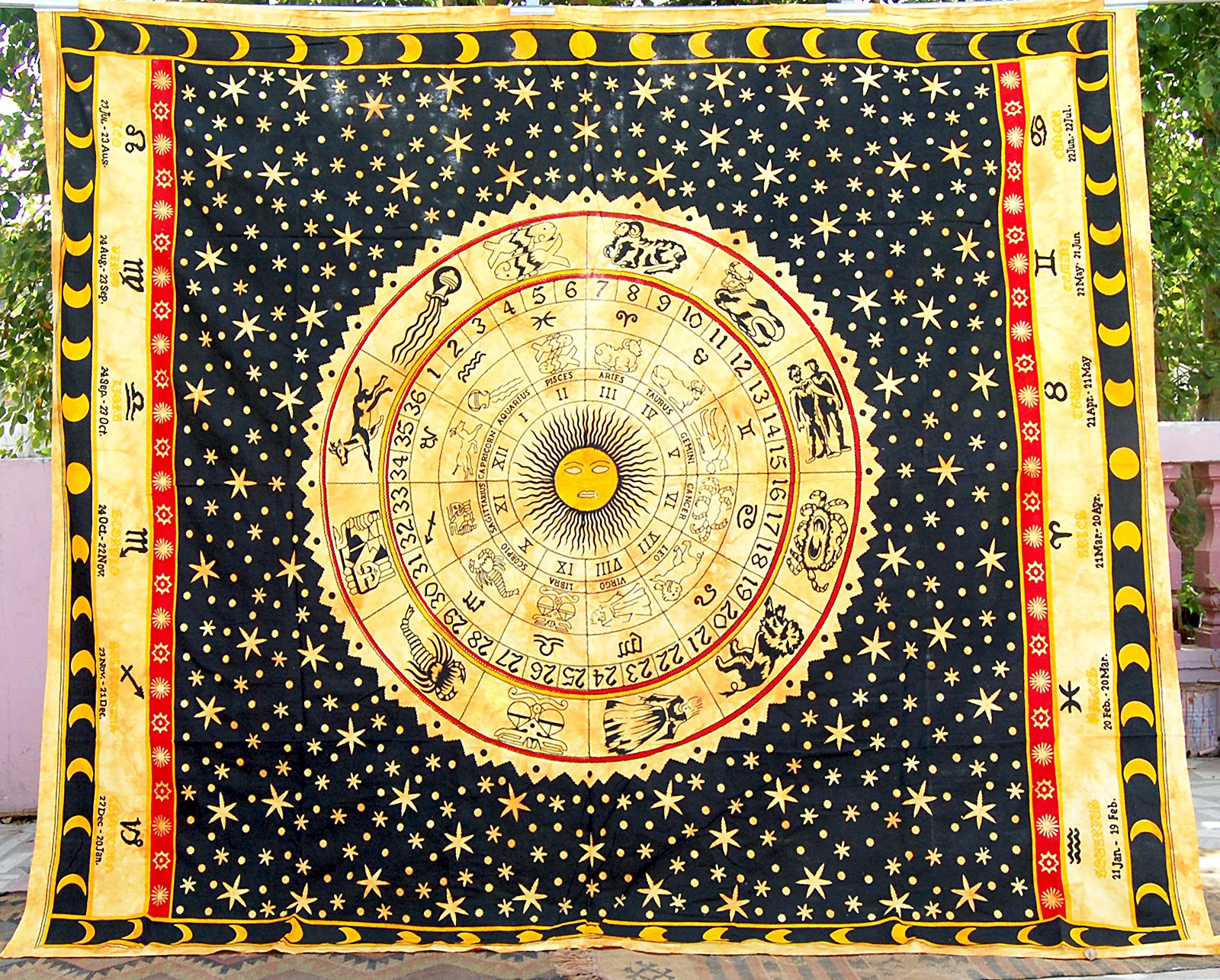 Hippie Tapestries, Mandala Tapestries, Queen Boho Tapestries, Wall ...