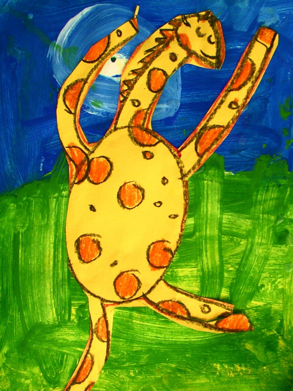 Primary Art: Dancing Giraffes