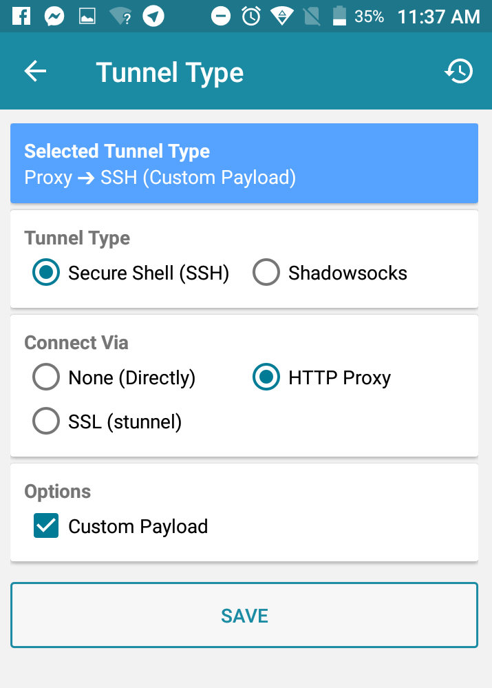 vPnas: How to setup HTTP injector on Android