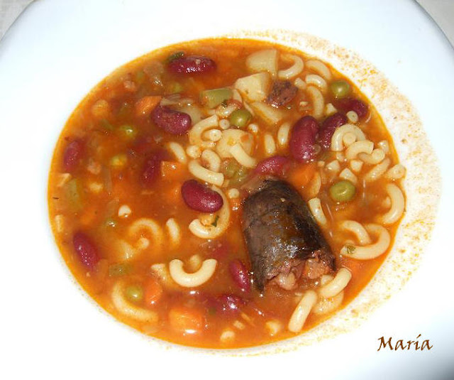 Para hincar el diente K+M = M+K: Judías rojas con menestra de verdura y ...