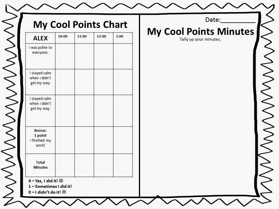 The Bender Bunch: Challenging Student? Check out these Cool Points Charts!