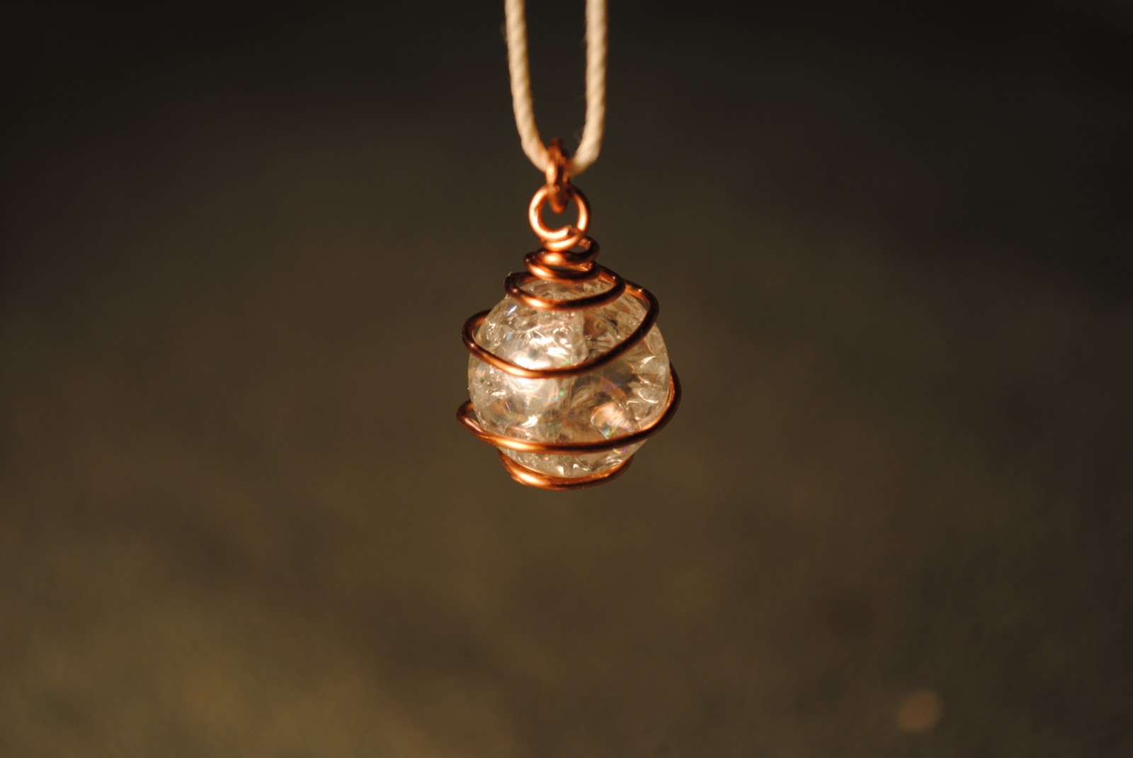 Infinitely Blissful: Baked Marble Necklace