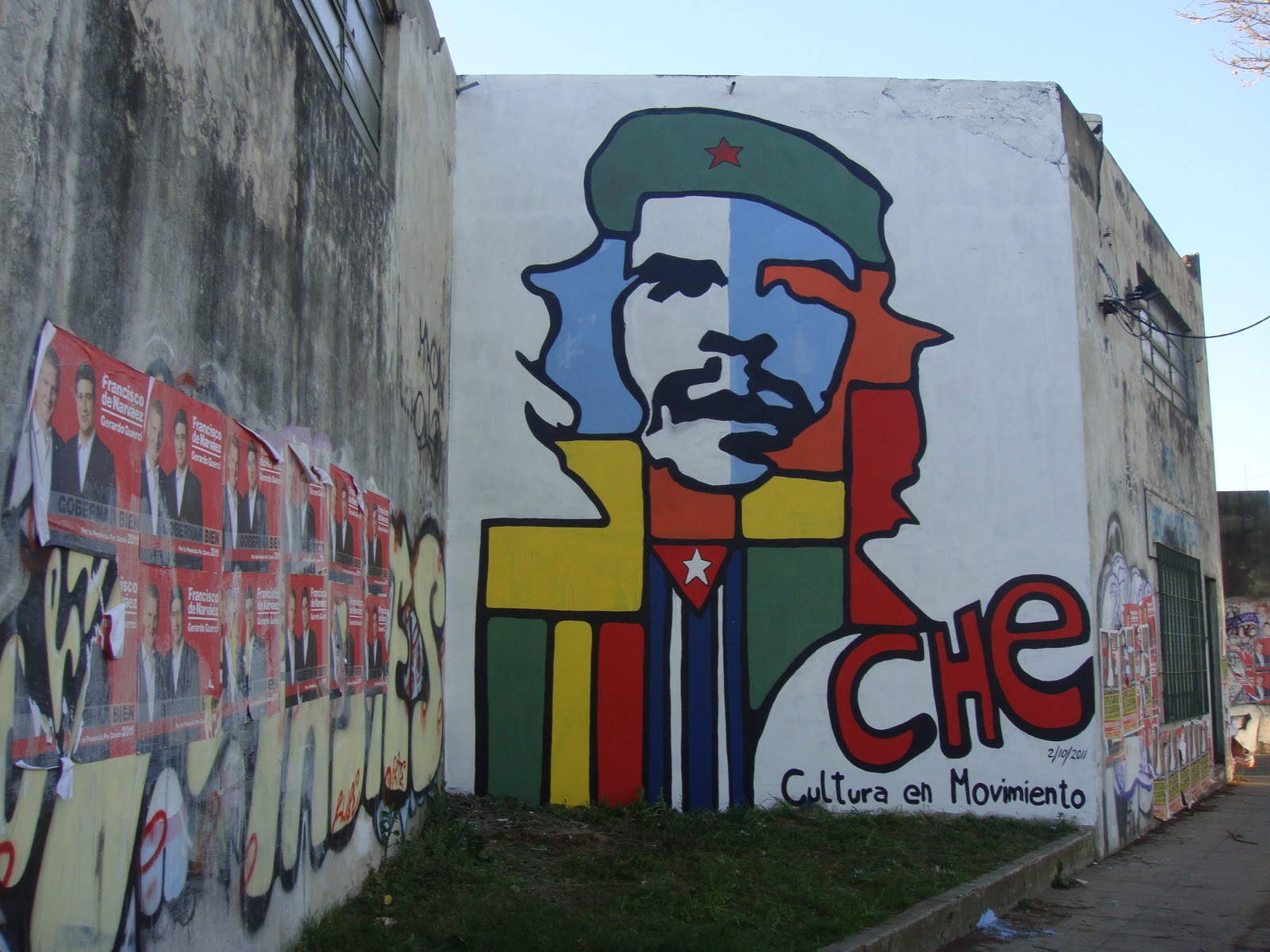 Cultura en Movimiento Zárate: Mural en homenaje al CHE Guevara