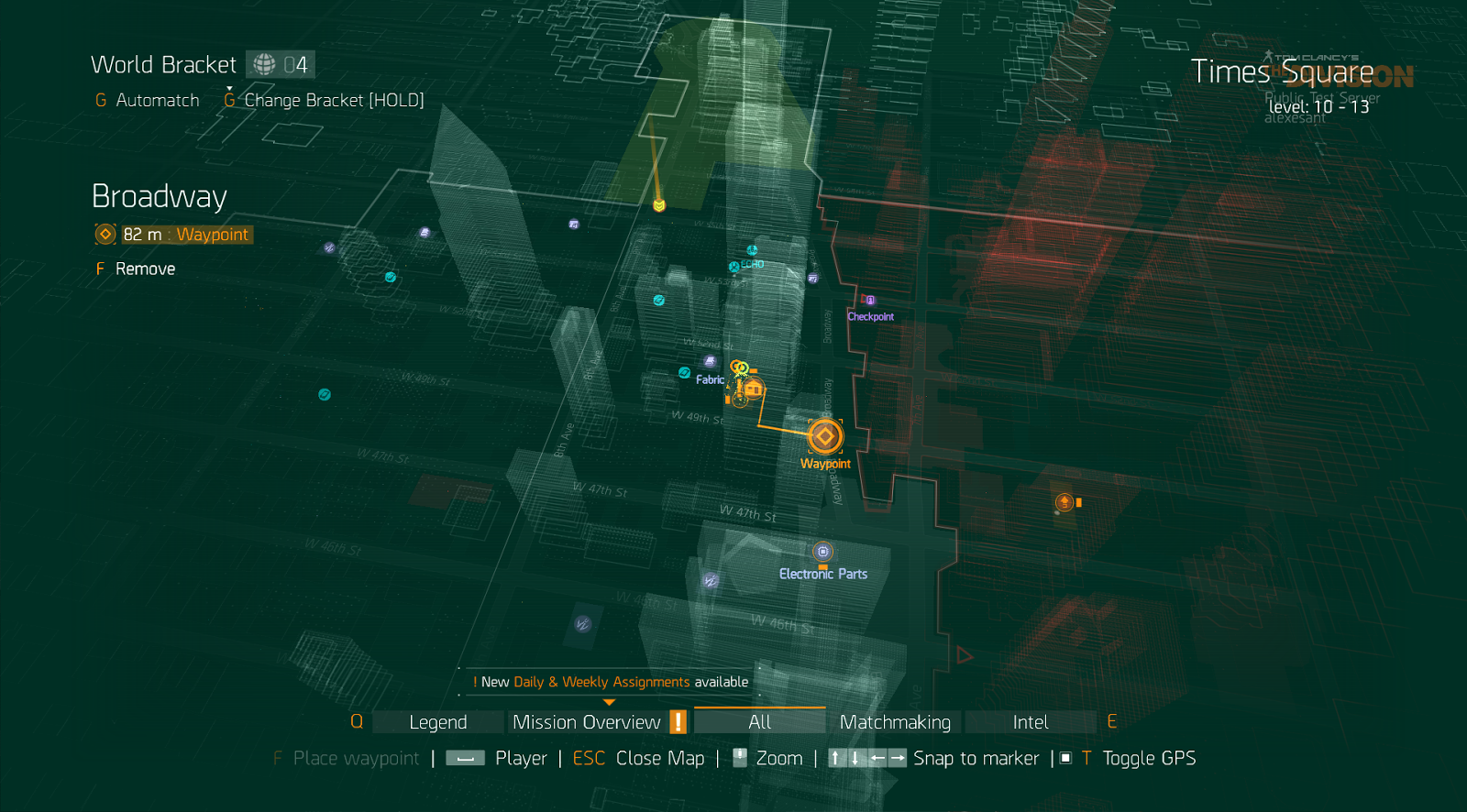The Division - Roaming Bosses map locations - Open World in patch 1.4 ...
