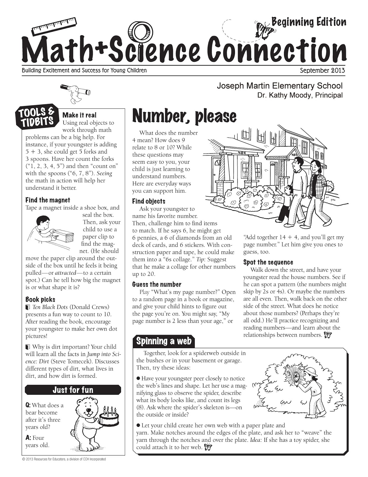 Joseph Martin Elementary School: September Math & Science Connections
