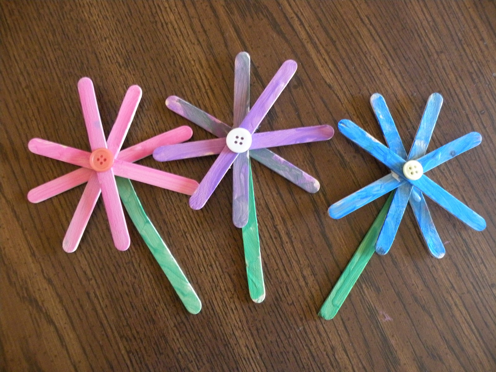 The Daily Dellinger: Popsicle Stick Flowers