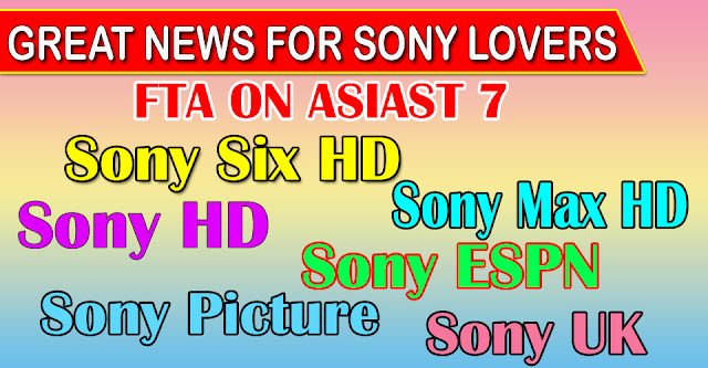 Sony Network New Channels on Asiasat 7 - Satellite Dish Help & Support