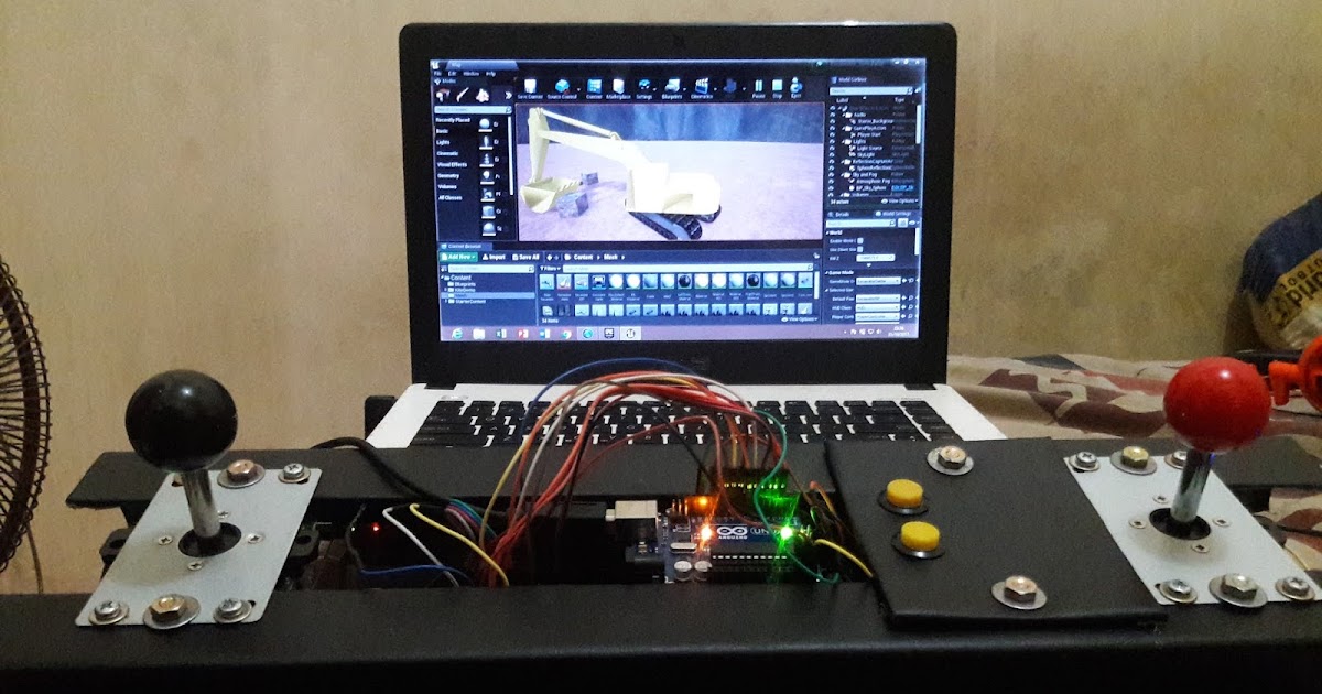 Membangun Software Simulasi Excavator Dengan UNREAL ENGINE 4 dan Arduino UNO ~ My Projects