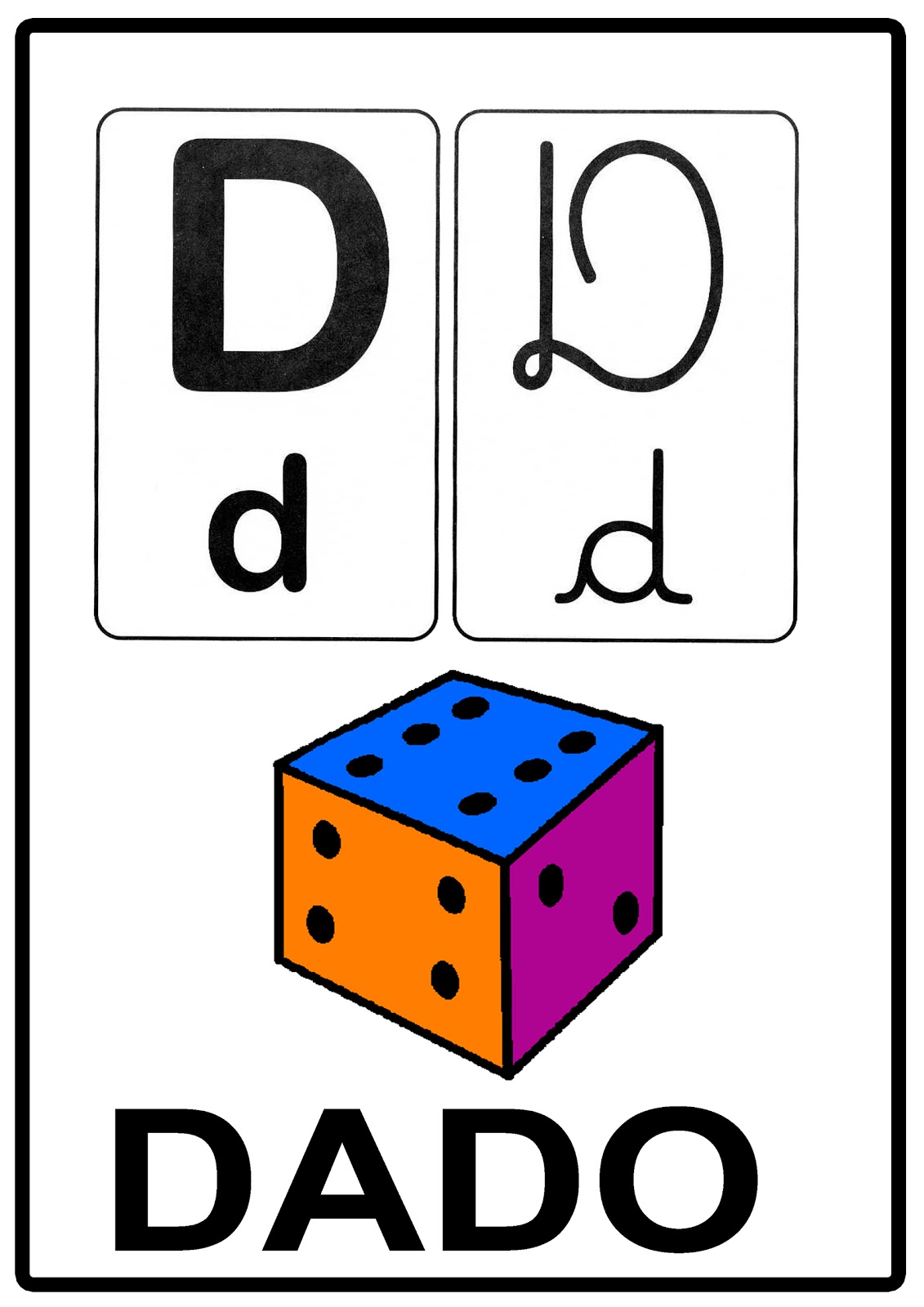 ALFABETO PARA SALA DE AULA: LETRA - D
