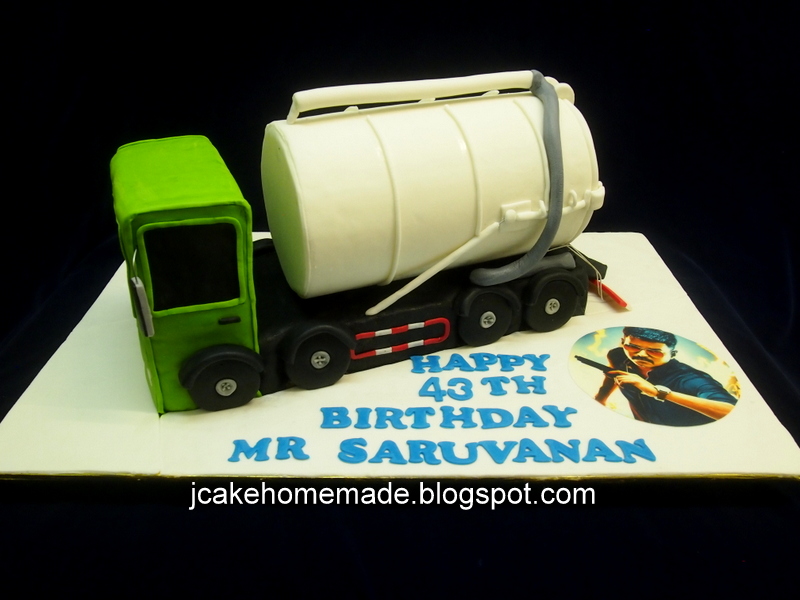 Jcakehomemade: Sewage Truck brthday cake