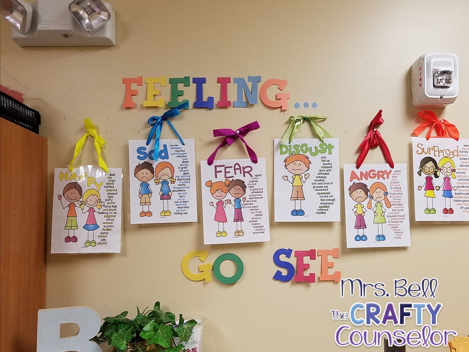 Emotions Wall - Mrs. Bell The Crafty Counselor