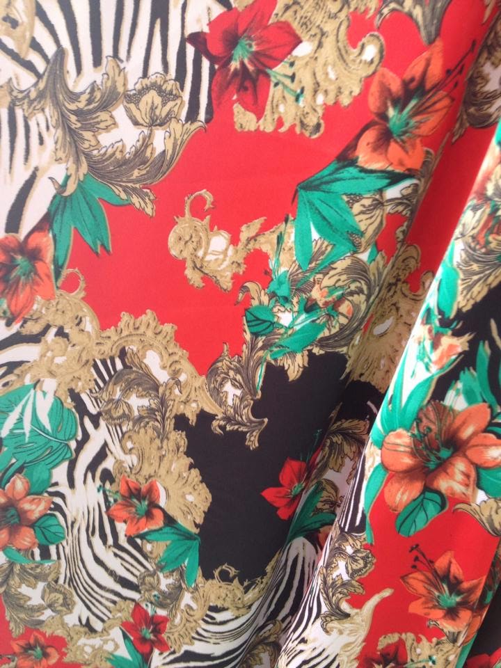 Rocca Tecidos: Seda estampada por R$ 34,90 metro