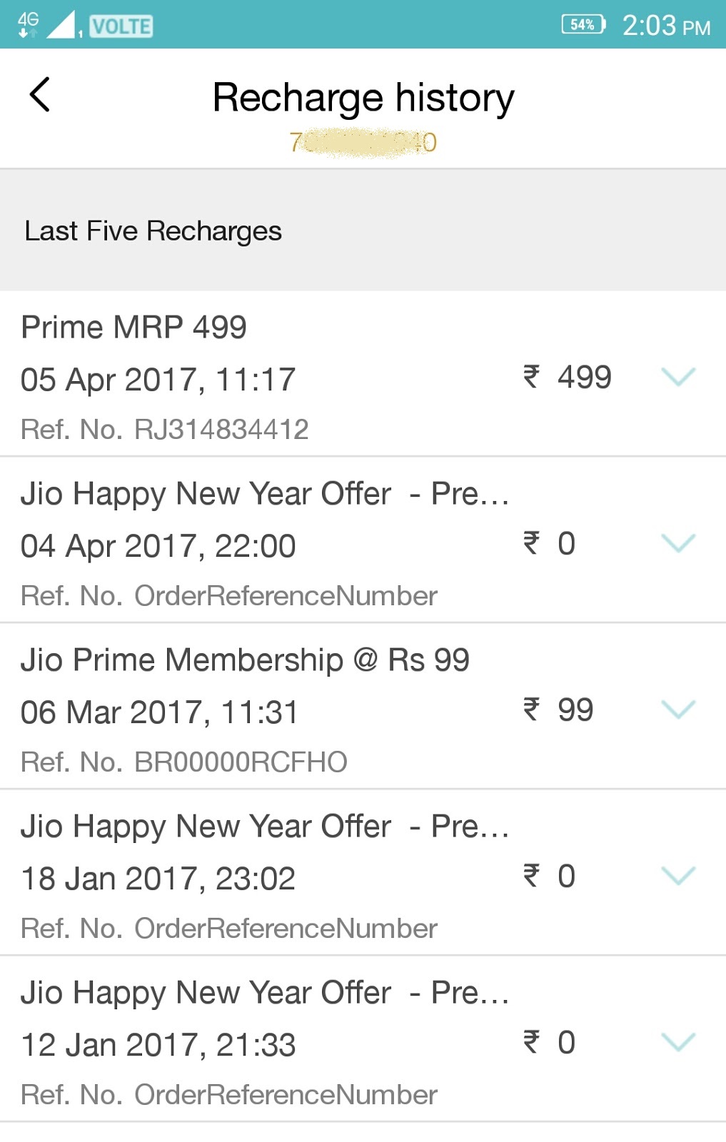 To know Last 5 transactions jio sim | JIO fi device last 5 recharges
