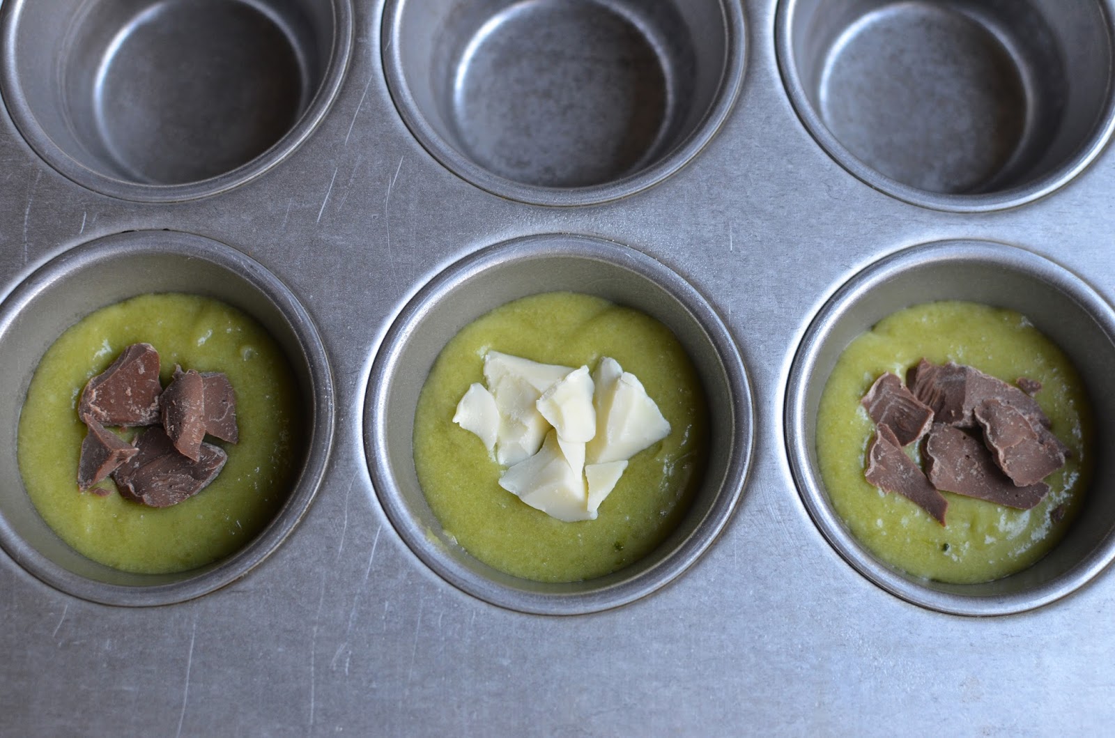 Playing with Flour: Matcha financiers...with white or milk chocolate ...