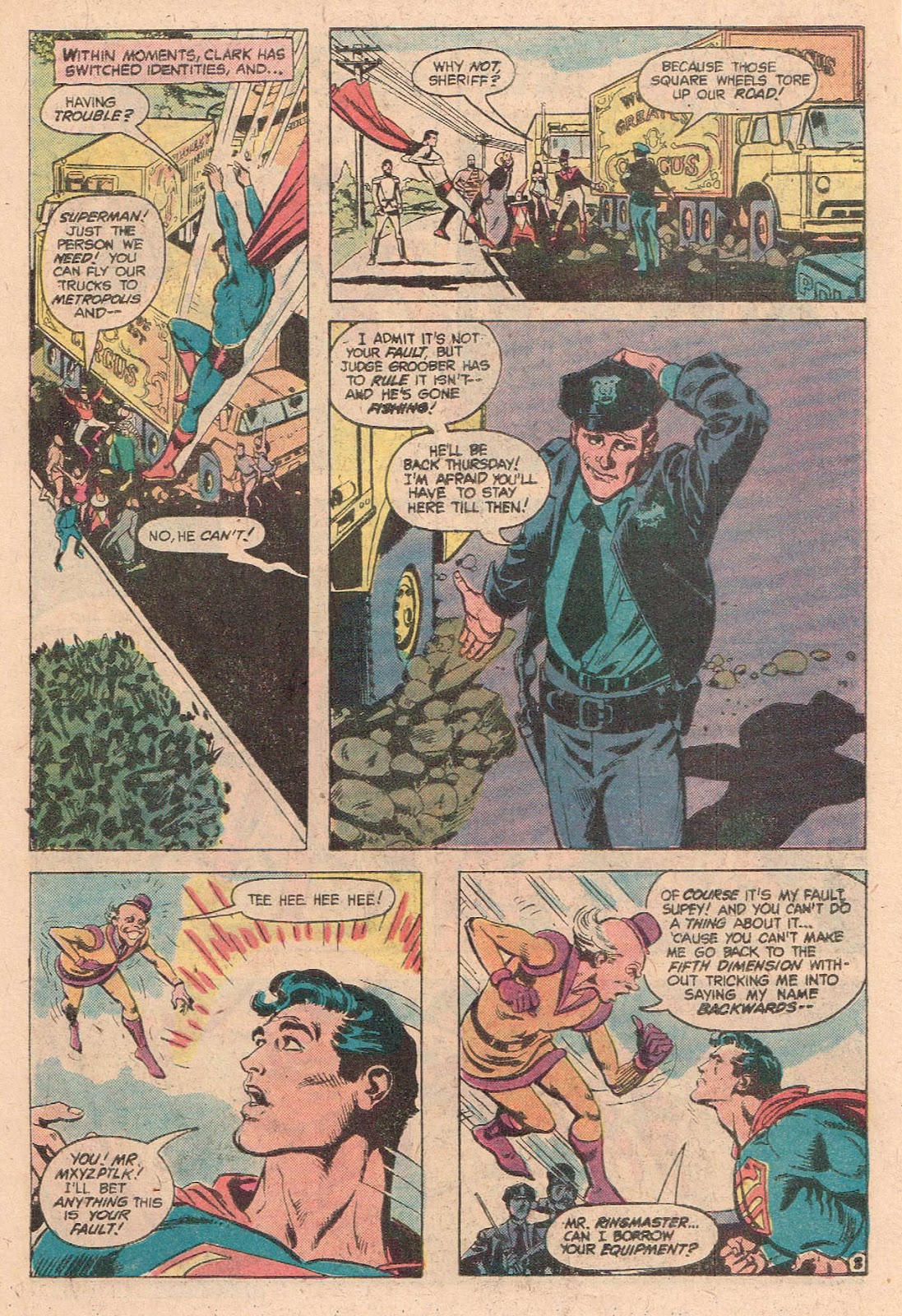 The Dork Review: Superman #351: Mister Mxyzptlk Circus Caper