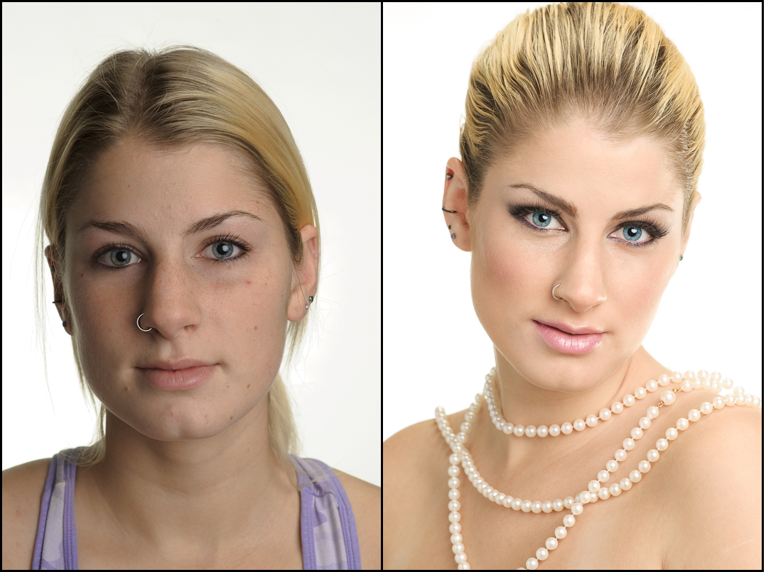 Le Mariee' : Bridal Makeup.. A Before And After