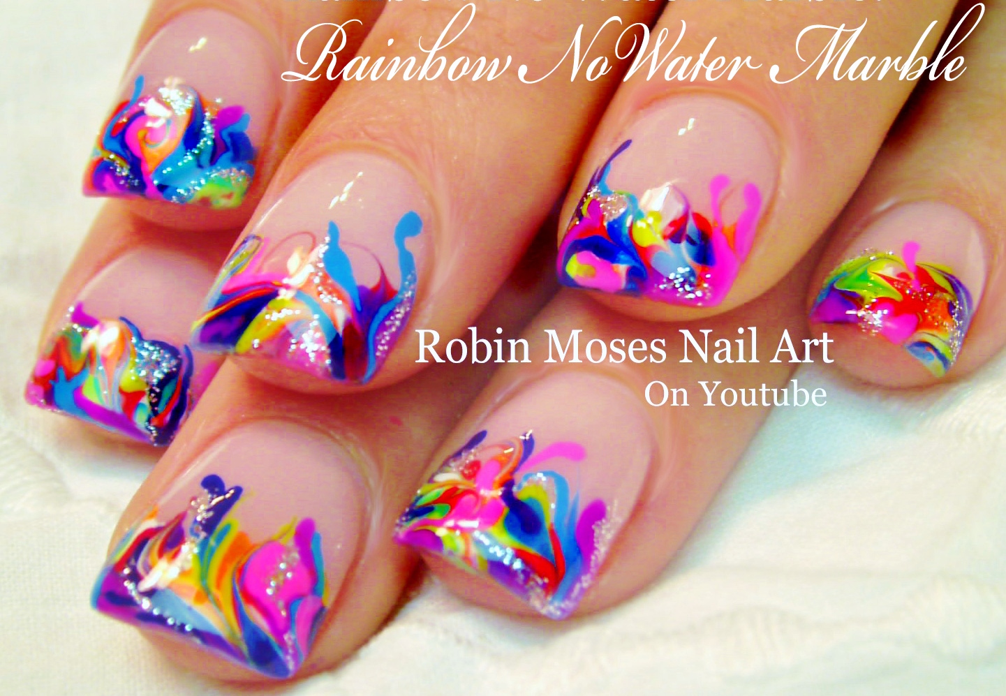 Nail Art by Robin Moses: Easy Matte Rainbow Nails "rainbow nails ...