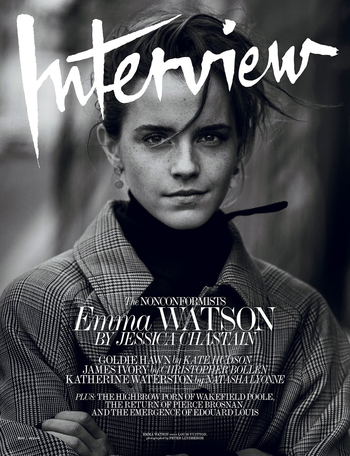 Emma en la portada de la revista 'Interview'