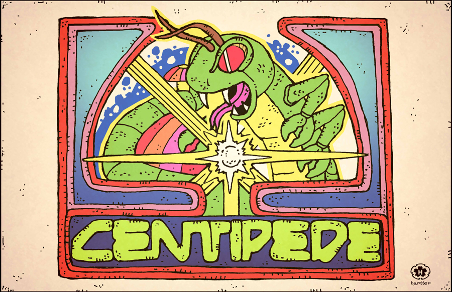 Centipede Arcade Art