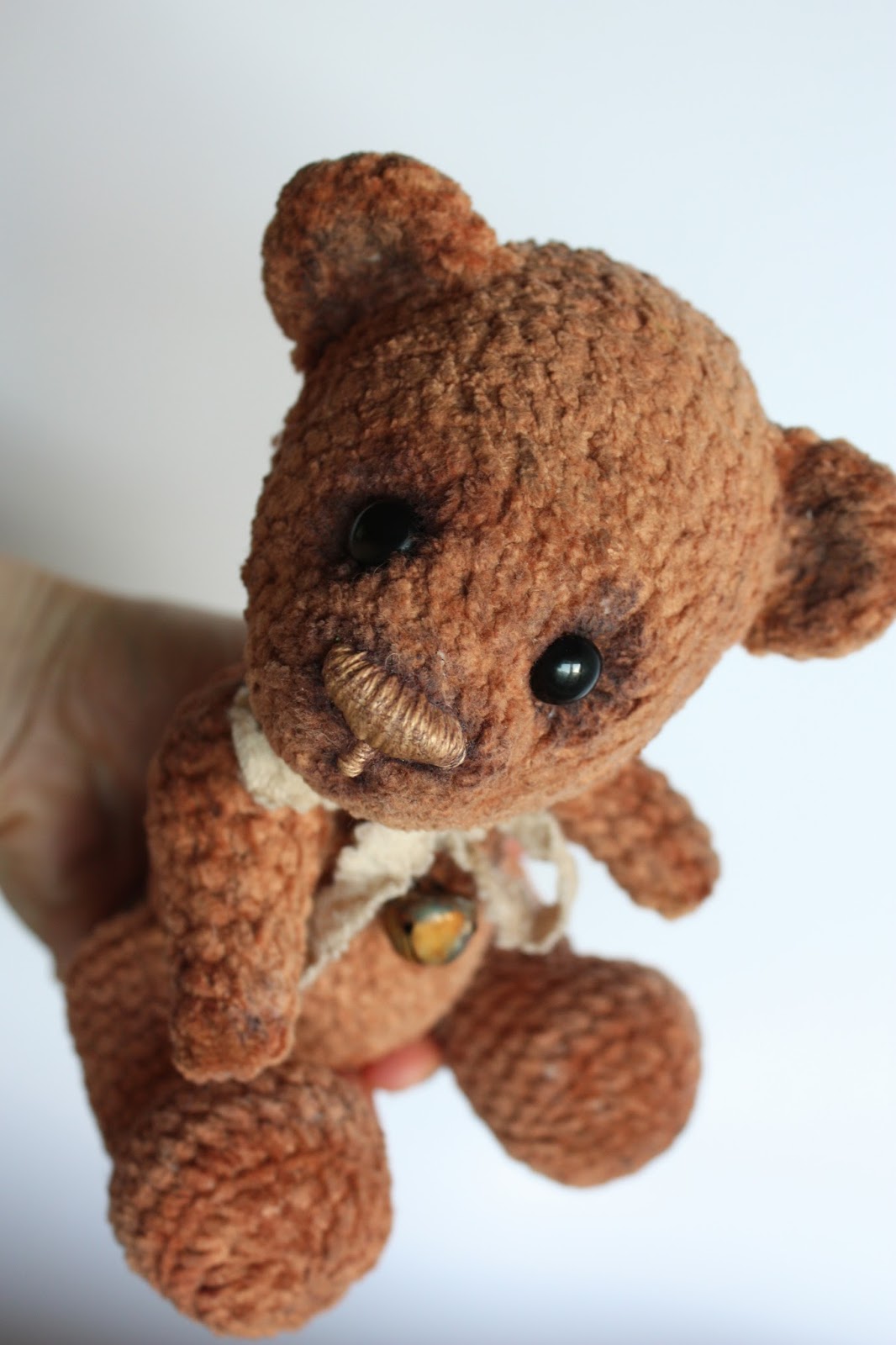 Happyamigurumi: OOAK Artist Teddy Bear Gustav
