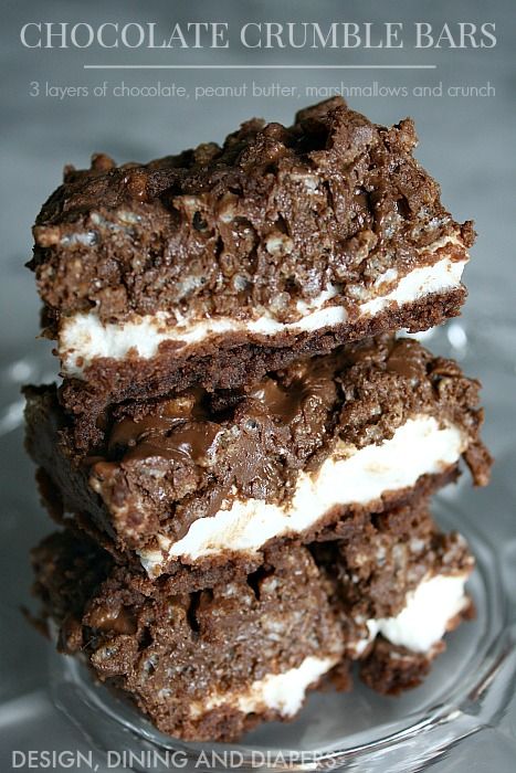 Chocolate Crumble Bars - Keto Dinner Recipes